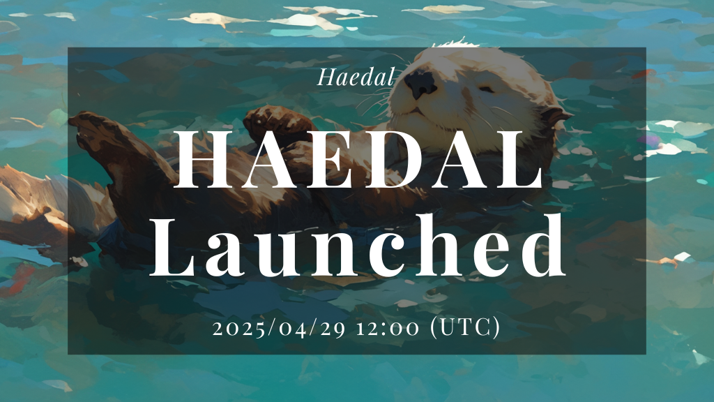 Haedalのネイティブトークン「HAEDAL」がBybit Alphaなどで取引開始 - SuiPortal
